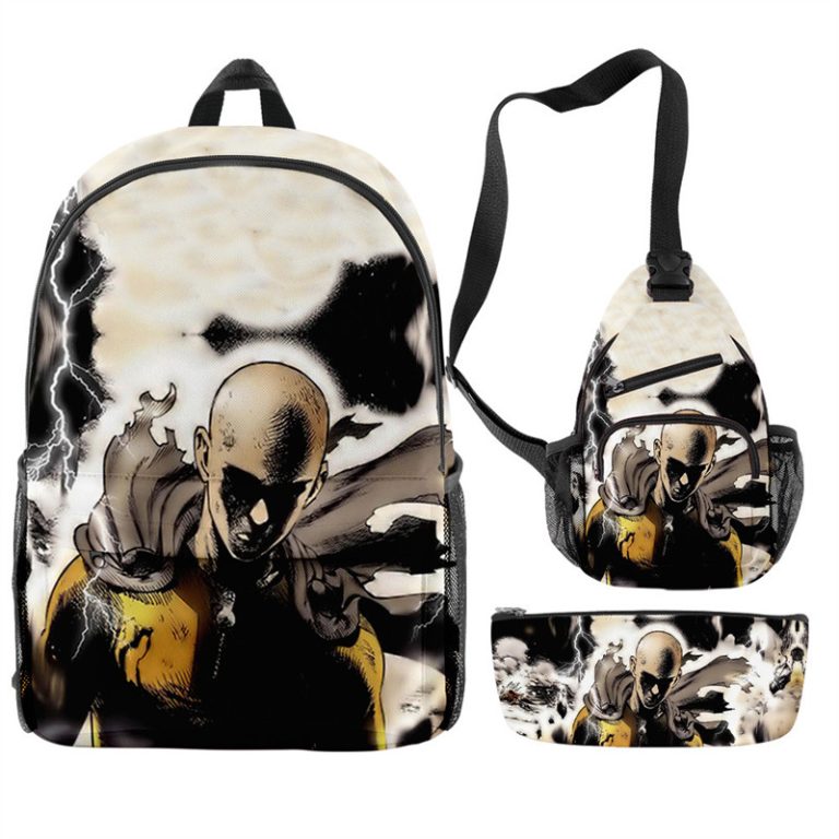 Anime One Punch Man Saitama Backpacks - One Punch Man Merch
