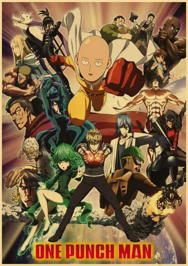 Anime Saitama One Punch Man Posters - One Punch Man Merch