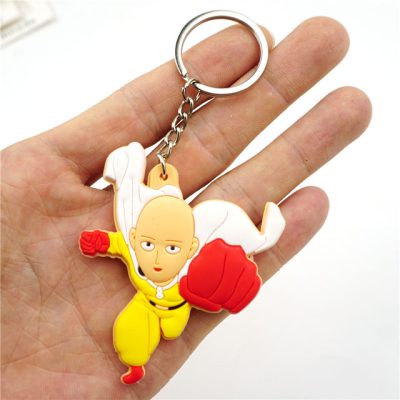 One Punch Man Saitama Genos Figure Keychain - One Punch Man Merch