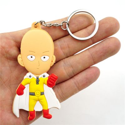 One Punch Man Saitama Genos Figure Keychain - One Punch Man Merch